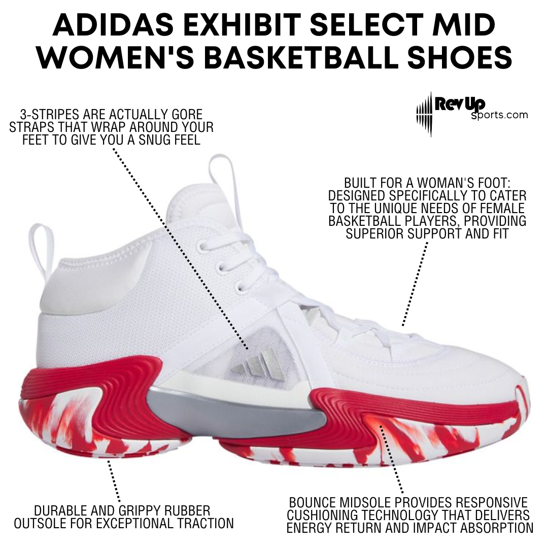 adidas Exhibit Select Mid Women's Basketball Shoes | Elite Performance ...
